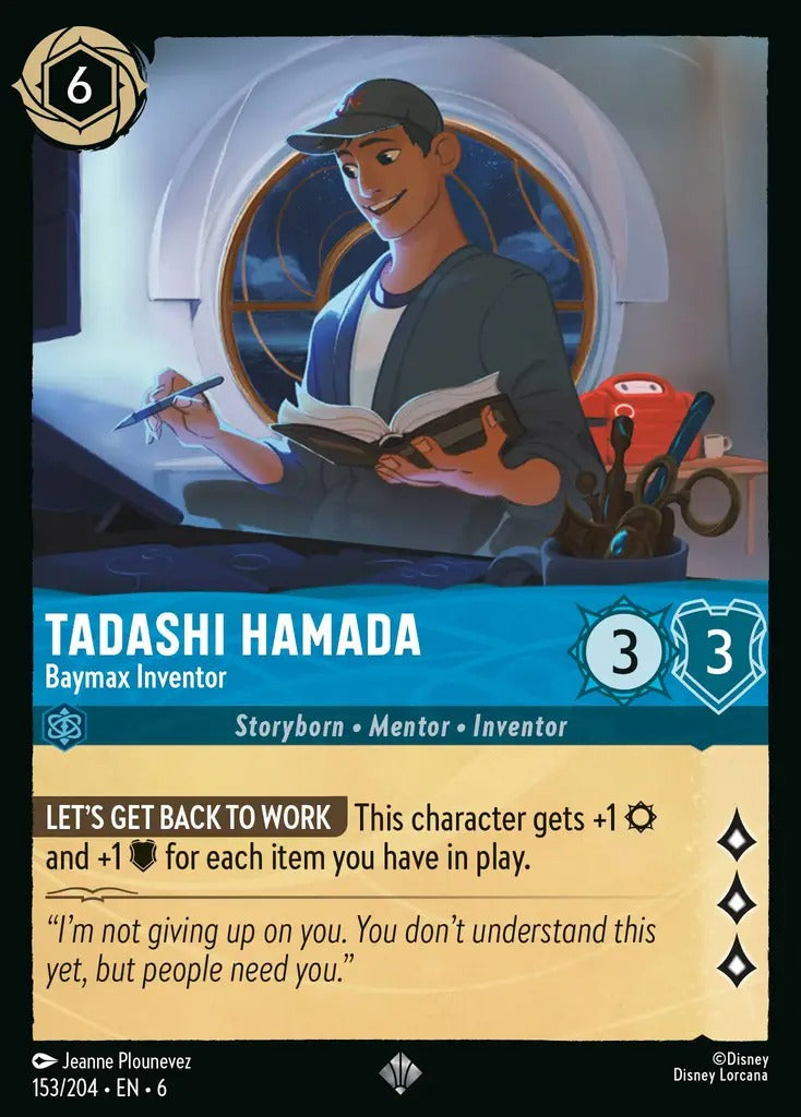 153/204-EN-6: Tadashi Hamada - Baymax Inventor – BAN-TYO TCG