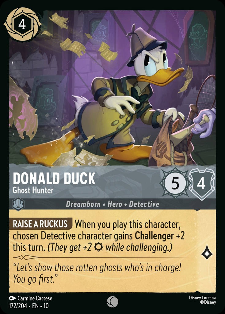 172/204·EN·10: Donald Duck - Ghost Hunter – BAN-TYO TCG