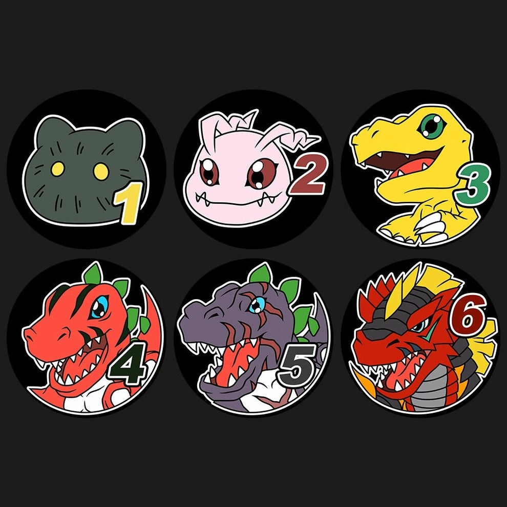 [Dice] Digimon Botamon, Koromon, Agumon, Tyrannomon, MasterTyrannomon ...