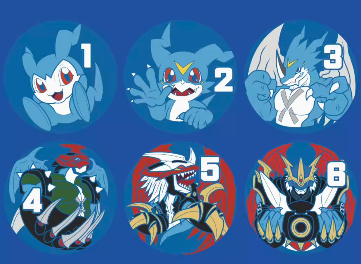 [Dice] Digimon Imperialdramon Paildramon ExVeemon Stingmon Veemon Worm ...