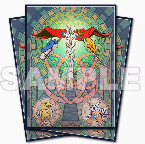 [Sleeves] Stained Glass Omnimon Agumon Gabumon Digimon – BAN-TYO TCG
