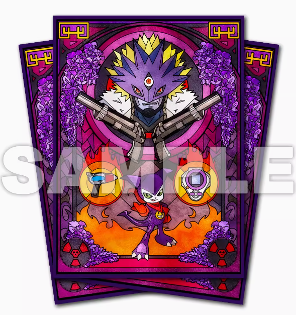 [Sleeves] Stained Glass Beelzemon Impmon Digimon – BAN-TYO TCG
