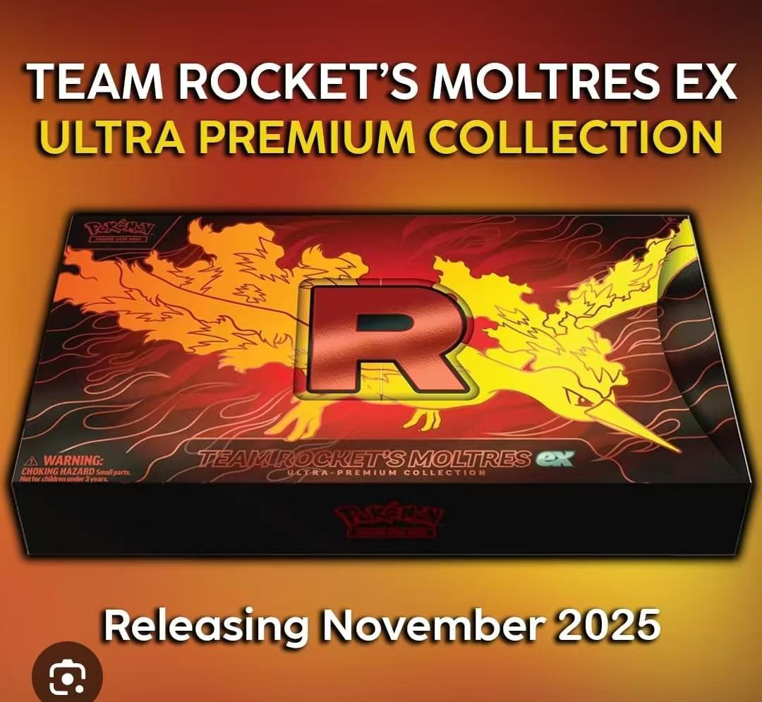 [Pre-order] English Pokemon 美版 Team Rocket's Moltres ex Ultra Premium ...