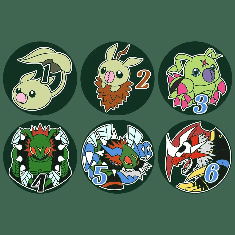 [Dice] Digimon Leafmon, Minomon, Wurmmon, Stingmon, Dinobeemon, Imperi ...